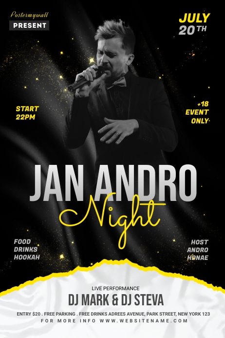 Music Party Poster Template | PosterMyWall