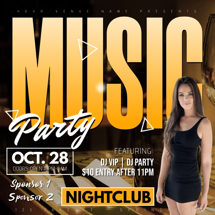 music Party Poster Template | PosterMyWall