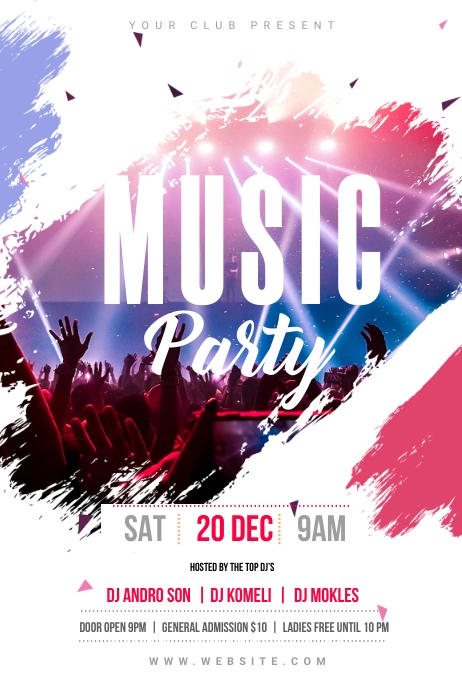 Music Party Poster Template | PosterMyWall