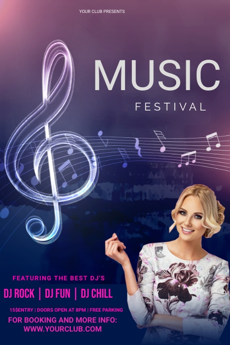 Copy of MUSIC PARTY POSTER TEMPLATE (1) | PosterMyWall