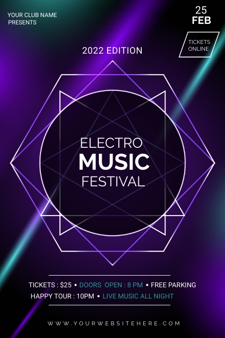 MUSIC PARTY POSTER TEMPLATE | PosterMyWall