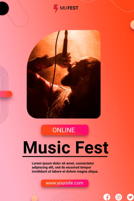 MUSIC PARTY POSTER TEMPLATE | PosterMyWall