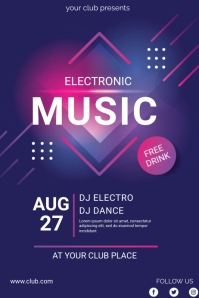 MUSIC PARTY POSTER TEMPLATE | PosterMyWall