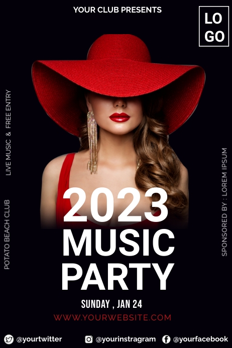 MUSIC PARTY POSTER TEMPLATE | PosterMyWall