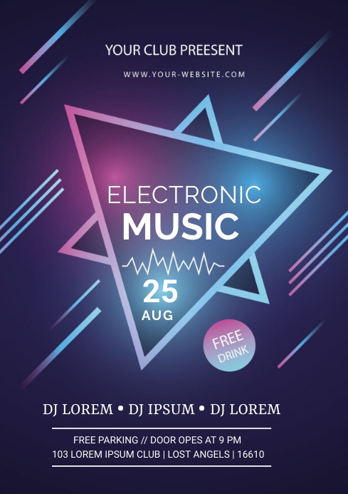 MUSIC PARTY TEMPLATE | PosterMyWall
