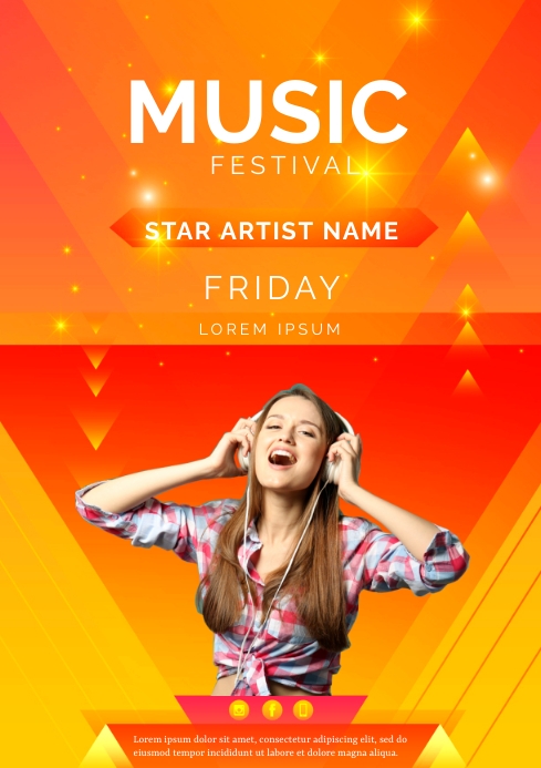 MUSIC PARTY TEMPLATE | PosterMyWall