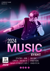 MUSIC PARTY TEMPLATE | PosterMyWall