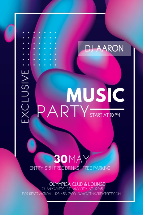 Music party template | PosterMyWall