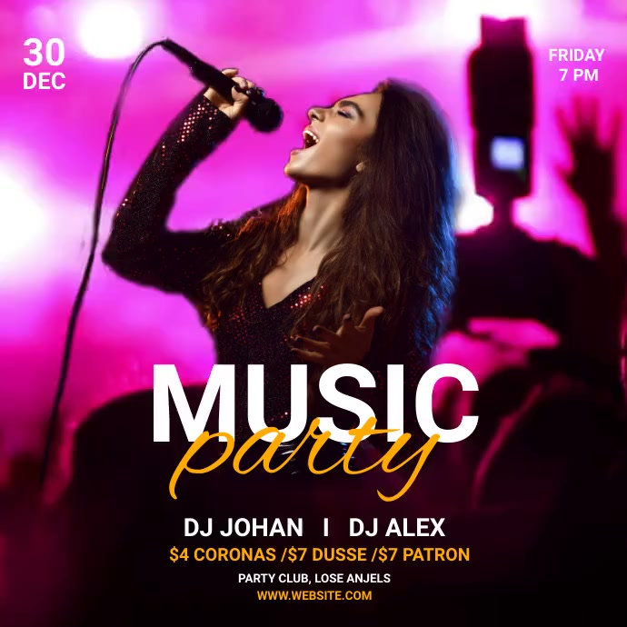 Music Party Template | PosterMyWall