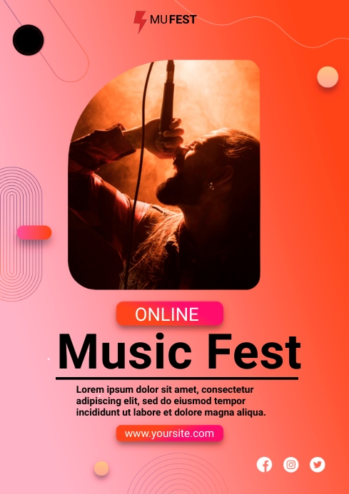MUSIC PARTY TEMPLATE | PosterMyWall