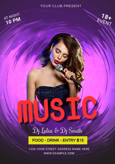 Plantilla de MUSIC PARTY TEMPLATE | PosterMyWall
