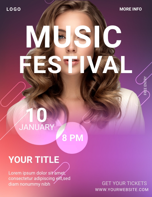Template Pesta Musik | PosterMyWall