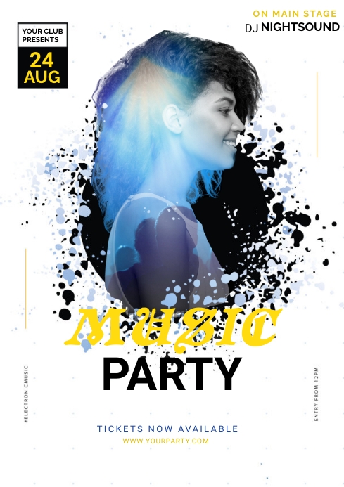 MUSIC PARTY TEMPLATE | PosterMyWall