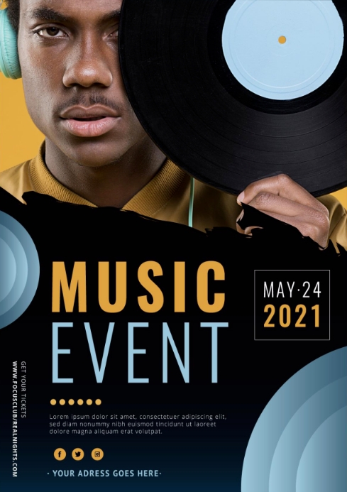 MUSIC PARTY TEMPLATE | PosterMyWall