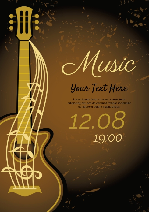 MUSIC PARTY TEMPLATE | PosterMyWall