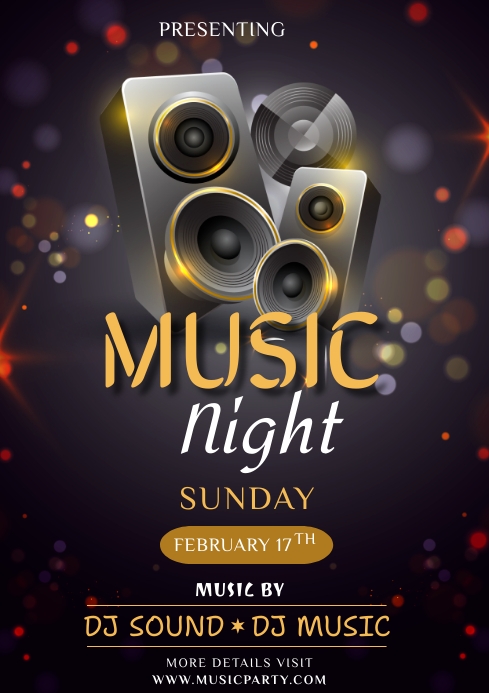 MUSIC PARTY TEMPLATE | PosterMyWall