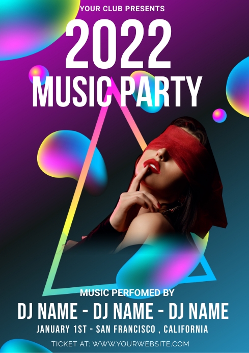 MUSIC PARTY TEMPLATE | PosterMyWall