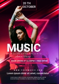 MUSIC PARTY TEMPLATE | PosterMyWall
