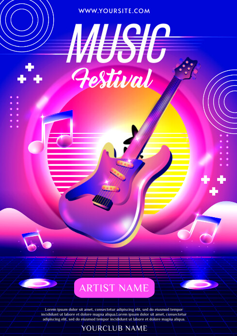 MUSIC PARTY TEMPLATE | PosterMyWall