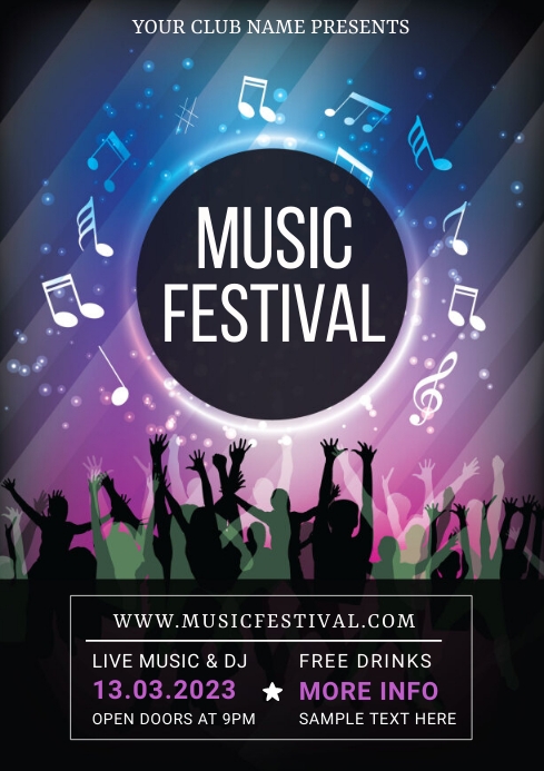 MUSIC PARTY TEMPLATE | PosterMyWall