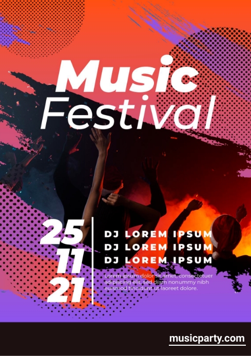 MUSIC PARTY TEMPLATE | PosterMyWall