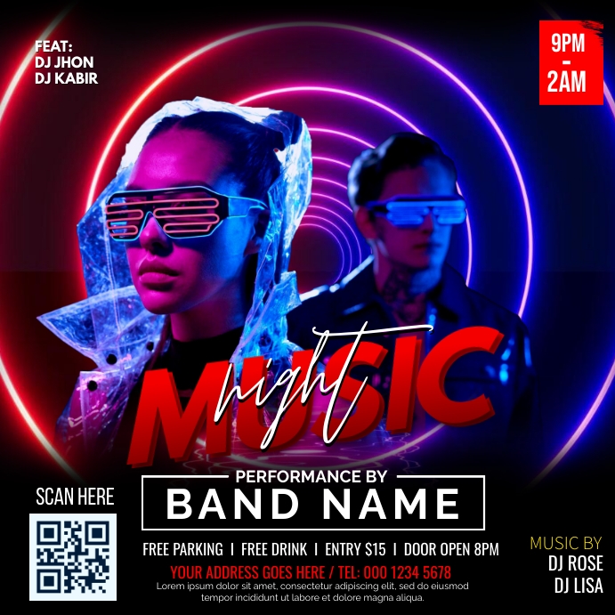 Music Party Template | PosterMyWall