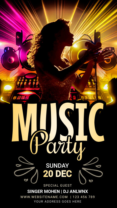 Music Party Template | PosterMyWall
