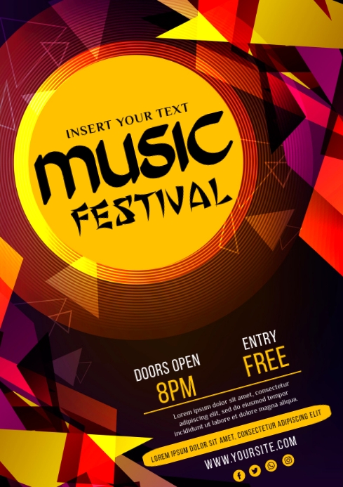 MUSIC PARTY TEMPLATE | PosterMyWall