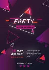 MUSIC PARTY TEMPLATE | PosterMyWall