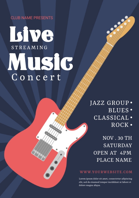 MUSIC PARTY TEMPLATE | PosterMyWall