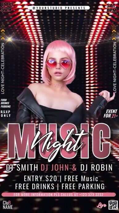 Music Party Video (1) Template | PosterMyWall