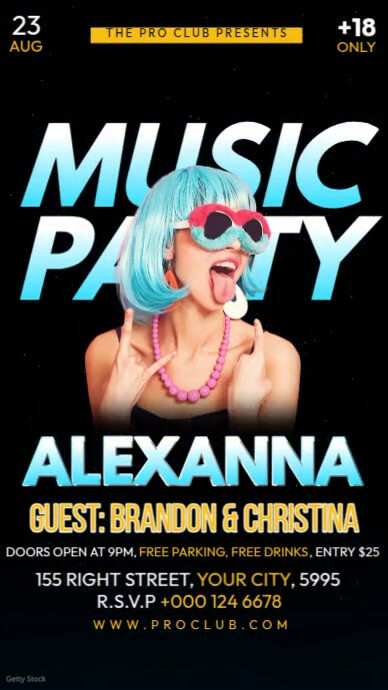 Music Party Video Ads Template | PosterMyWall