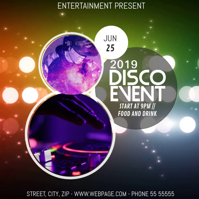 Copy of Music party video flyer template | PosterMyWall