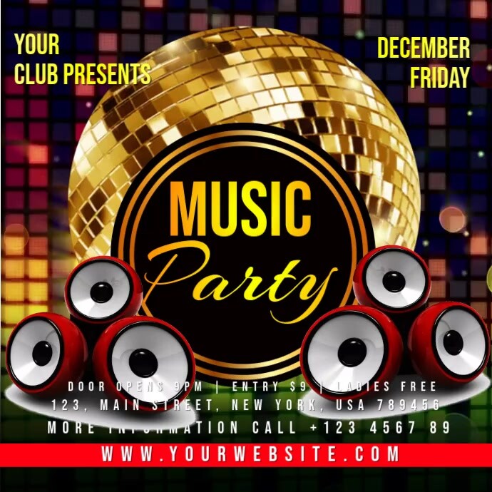 Copy of MUSIC PARTY.C | PosterMyWall