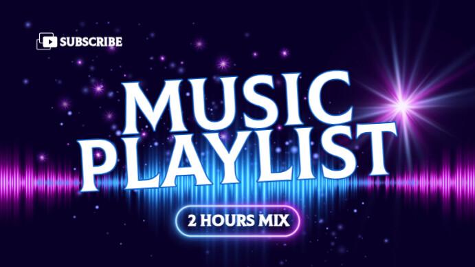 Copy of music playlist thumbnail music thumbnail | PosterMyWall