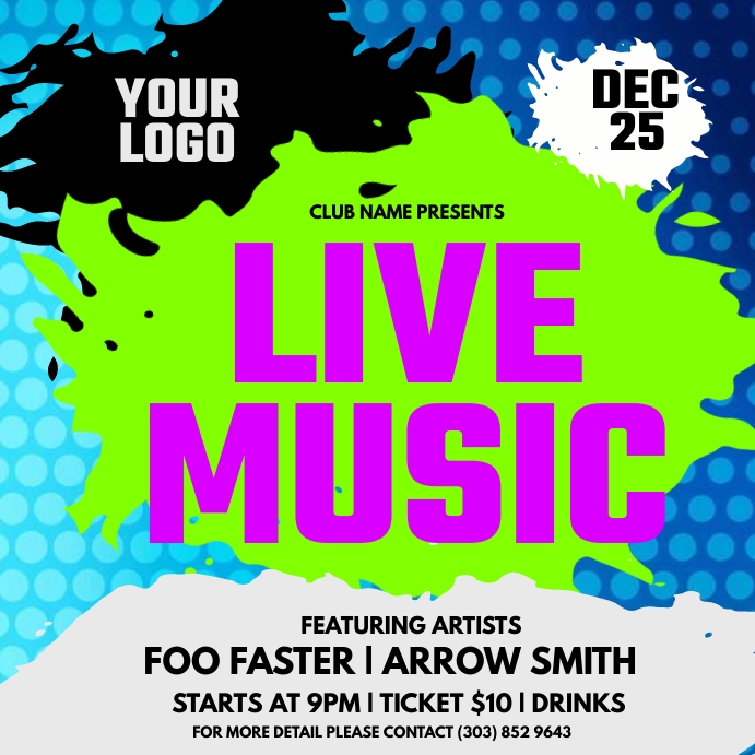 MUSIC POSTER TEMPLATE | PosterMyWall