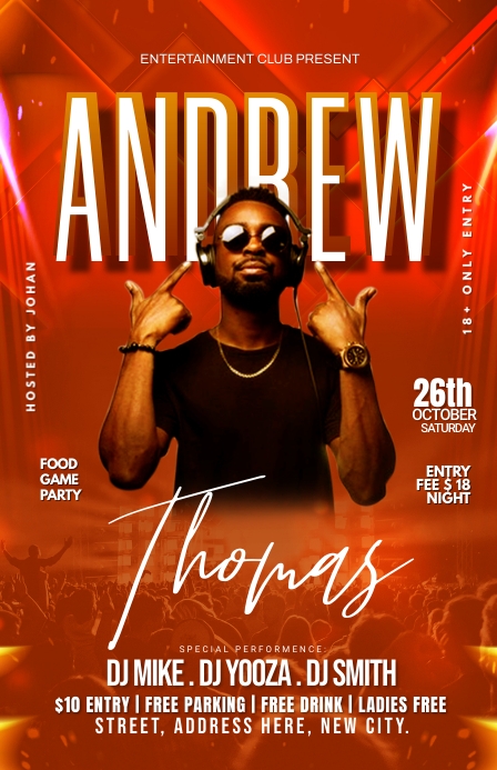 music posters dj party Template | PosterMyWall