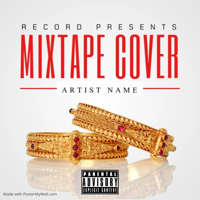 Copy of Music Record Cover Art Template Design | PosterMyWall