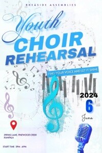 CHOIR rehearsal poster template | PosterMyWall