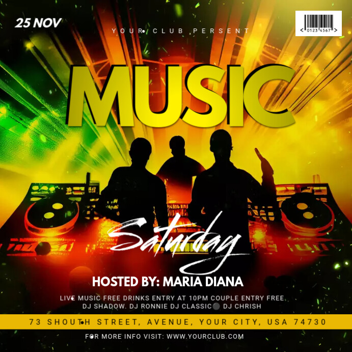 Copy of Music Saturday | PosterMyWall