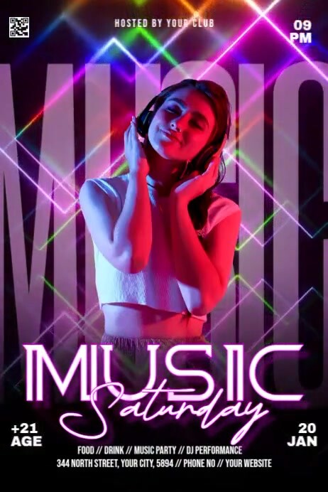 Music Saturday Template | PosterMyWall