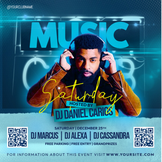 Music Saturday Night Template | PosterMyWall