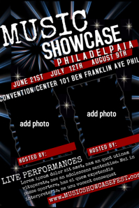 Music Showcase Template | PosterMyWall
