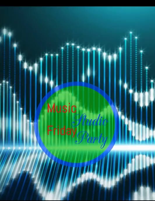 music studio party flyer Template | PosterMyWall