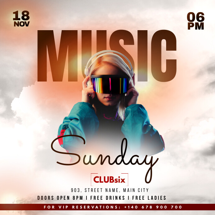 music sunday Template | PosterMyWall