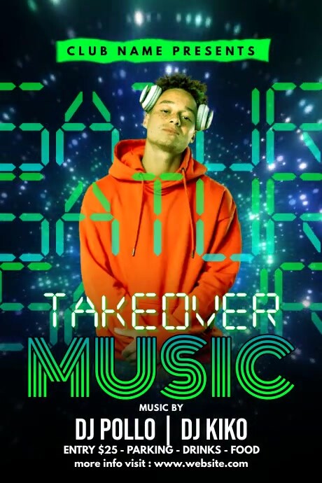 Music Takeover Weekend Template | PosterMyWall