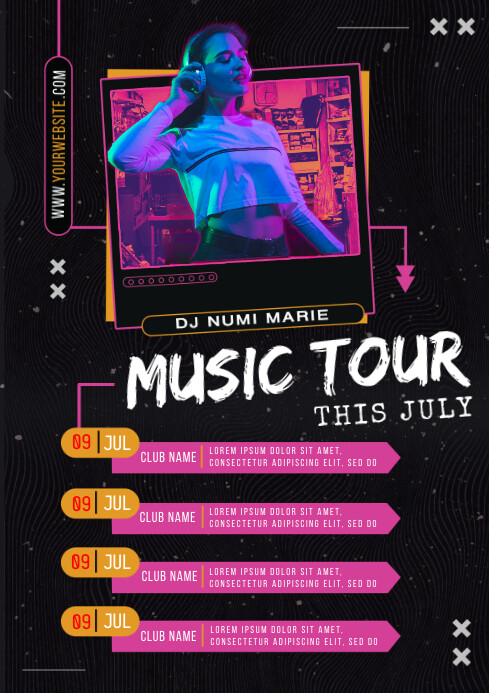 Music Tour Flyer Templat | PosterMyWall