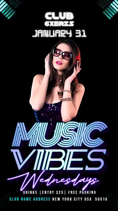 Music Vibes Template | PosterMyWall