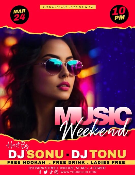 MUSIC WEEKEND Template | PosterMyWall