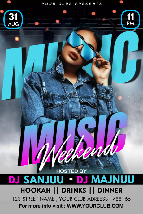 Plantilla de Music Weekend Poster | PosterMyWall